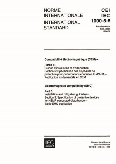 Iec 61000 5 5 Ed 1 0 B 1996 Electromagnetic Compatibility Emc Part 5 Installation And