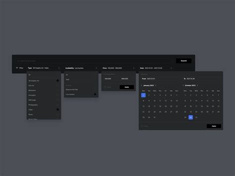 Filter Ui Designs Themes Templates And Downloadable Graphic Elements On Dribbble