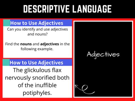 Descriptive Language Adjective Metaphor And Simile Made By Teachers