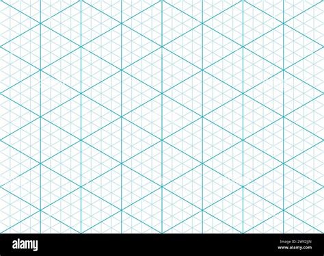 Blue Isometric Paper Grid Pattern Isometric Triangular Mesh Background Vector Blueprint For