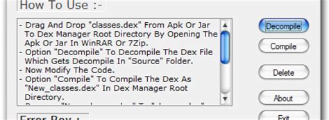 easily edit classes dex with dex manager