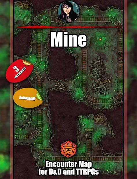 Mine Dark Animated Map Pack With Foundry Vtt Support  Animated
