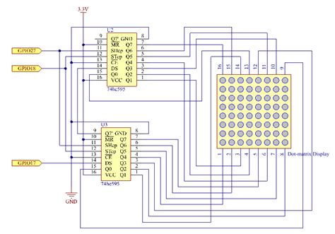 Lesson 12 Driving Dot Matrix By 74hc595 — Sunfounder Super Kit V2 For Pi Documentation
