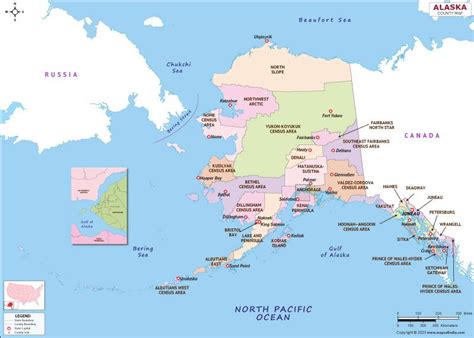 Best 12 Alaska Map Map Of Alaska Ak State With County Artofit