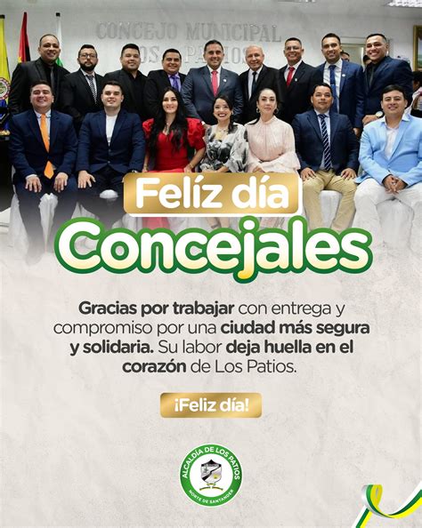 Alcaldía ¡feliz Día Del Concejal 🏛️ Hoy 24 De Mayo Celebramos A