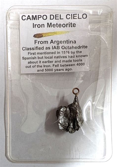 Campo Del Cielo Iron Meteorite From Argentina Made Into A Pendant
