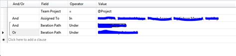 How To Write Tfs Work Item Query For Fetching Workitems Which Are Under More Than One Iteration