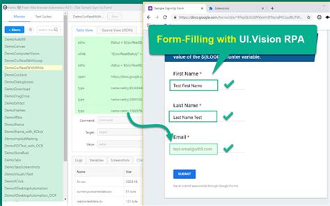 UI Vision RPA Google Chrome için Eklenti İndir