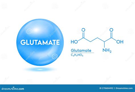 Glutamate Formula Icon Vector Illustration 233114418