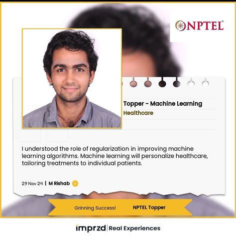 Nptel Topper Srm Easwari Engineering College
