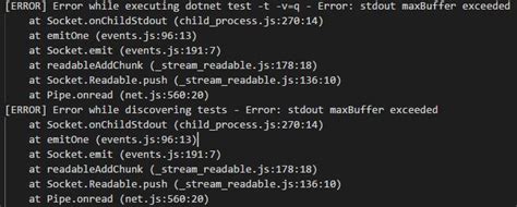 Error When Discovering Tests In Project With Large Number Of Tests Issue Formulahendry