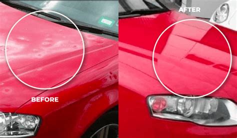 Before And After Pictures Of Hail Repair For Cars Beforeafter Photos