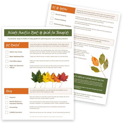 Private Practice Workbook And Checklist Doctor Lavonne