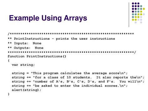 Arrays Topics Definition Of A Data Structure Definition Of An Array