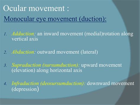 Anatomy And Physiology Of Extraocular Muscles Ppt