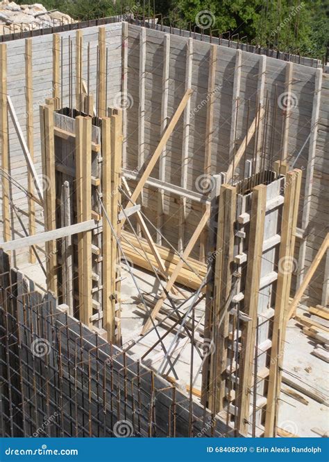 Concrete Columns Texture Architecture Details Building Exterior Stock