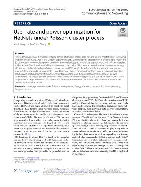 Pdf User Rate And Power Optimization For Hetnets Under Poisson Cluster Process