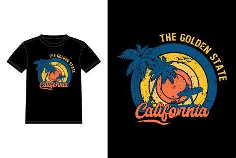 The Golden State California Vintage T Sh Graphic By T Shirt Empire