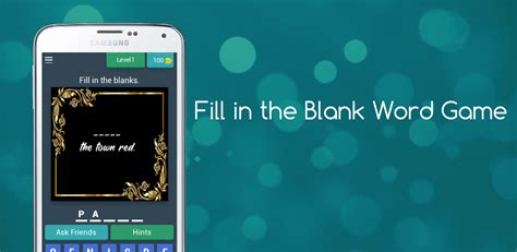 Fill In The Blank Word Game Uk Appstore For Android
