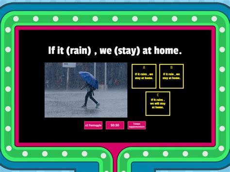 If Clauses Zero And First Conditional Gameshow Quiz