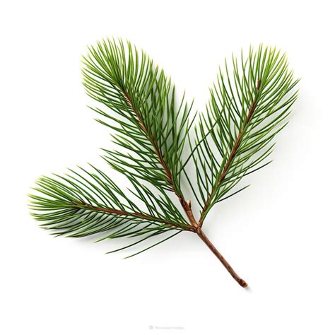 Premium Photo Beautiful Pine Needle Isolated On White Background