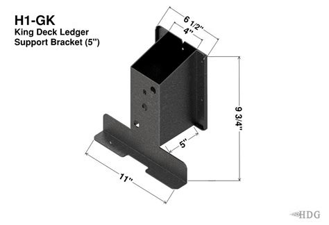 H1 Series Deck Ledger Support Brackets