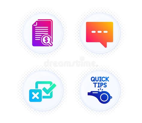Checkbox Blog And Financial Documents Icons Set Tutorials Sign Survey Choice Chat Message