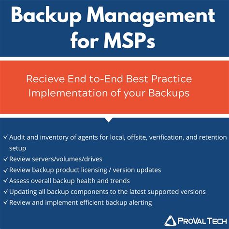 Proval Technologies On Linkedin Provaltech Msp Backupmanagement