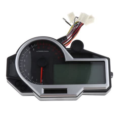 12v Motorcycle Lcd Speedometer Odometer Tachometer Vicedeal