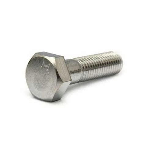 Astm Bolt Silver Hexagon Head Polished Finish Industrial Use For Assembling Meets Astm