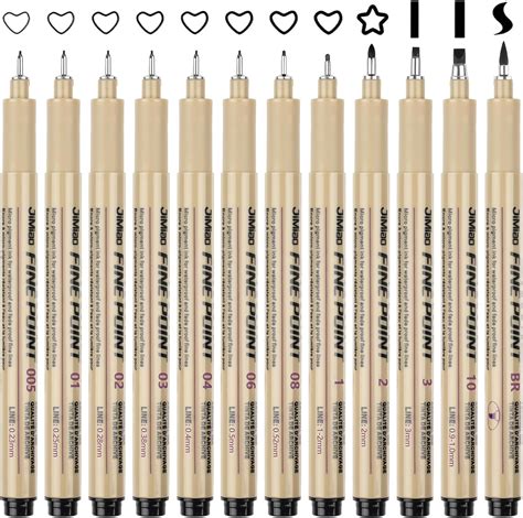 Svalor Micron Fineliner Pens 12 Piece Fineliner Set Black With 12