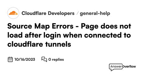 Source Map Errors Page Does Not Load After Login When Connected To