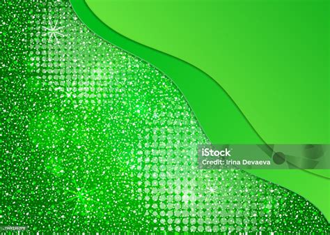 반짝이 효과와 밝은 화려한 배경입니다 추상 파도 레이어 텍스트의 빈 공간입니다 0명에 대한 스톡 벡터 아트 및 기타 이미지 0명 3차원 형태 가리기 Istock