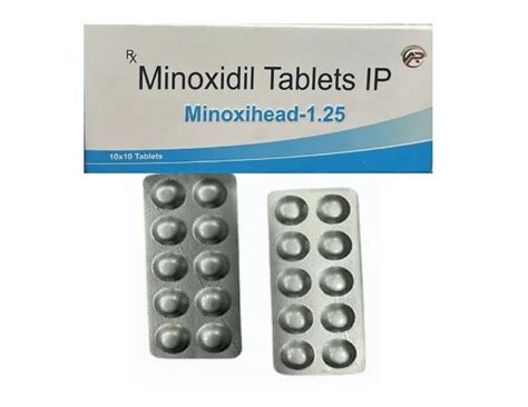 Minoxihead 1 25 Minoxidil Tablets At ₹ 620 Box Minoxidil Tablet In