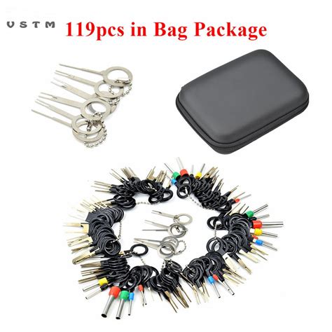 자동차 플러그 회로 기판 와이어 하네스 터미널 제거 도구 커넥터 선택 크림프 핀 백 니들 백 팩 119 개 Aliexpress