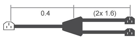 Acl607 2 Iec C20 Split To 2x C19 Ac Power Leads Iec Wagner Online