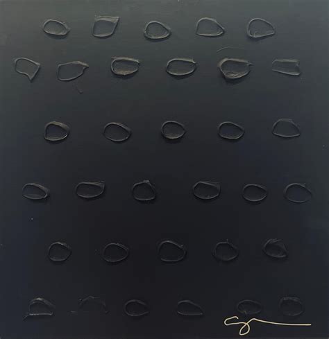 Sally Threlkeld Thumbprint Series Pitch Black Ii By Sally Threlkeld