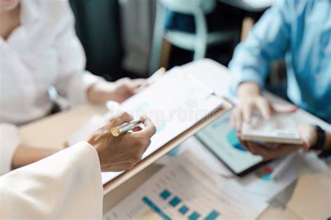 Collaborative Business Meeting With Professionals Analysis Financial