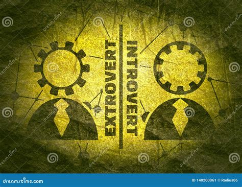 Extrovert Vs Introvert Stock Image Image Of Irrational 148200061