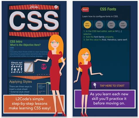 l2code css helps users learn css and build quality websites 148 apps