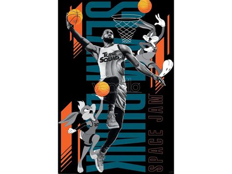 Space Jam 2 Poster Slam Dunk 915 X 61 Cm Abystyle Vendiloshop