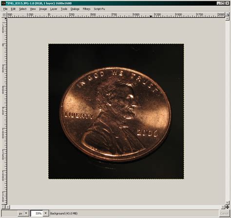 Basic Macro Photography The GIMP Using The Cropping Tool