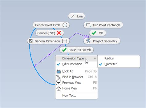 Flip Radius To Diameter Dimension In Sketches And Vice Versa