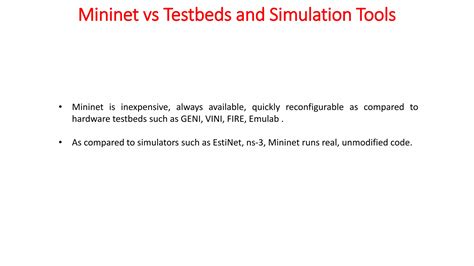 Mininet Introduction PPT