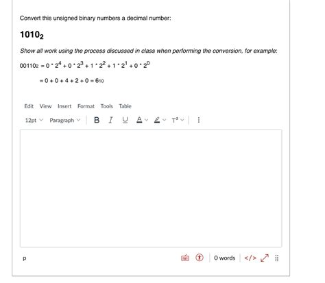 solved convert this unsigned binary numbers a decimal