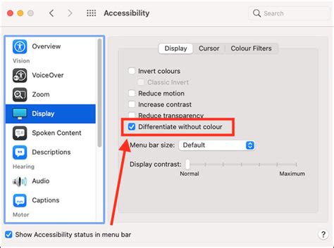 How To Differentiate Items Without Using Colour In Macos 11 Big Sur
