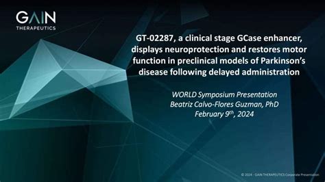 Gt 02287 A Clinical Stage Gcase Enhancer