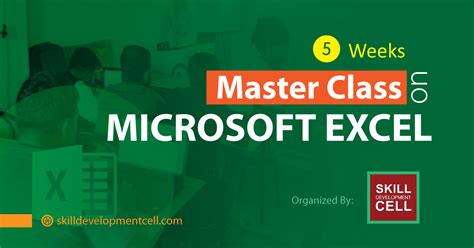 5 Weeks Master Class On Microsoft Excel Foundation To Advanced