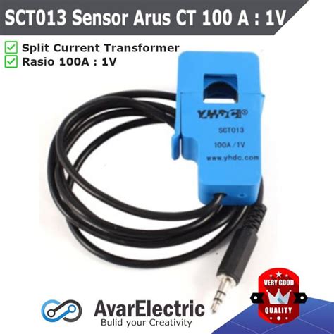 Jual Yhdc Sct 013 100a 1v Split Ct Current Transformer Sensor Arus Sct013 Shopee Indonesia
