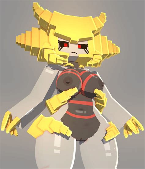 Pokemon Sex Art Mine Imator Curvy Female Looking At Viewer Nipples Minecraft Simple